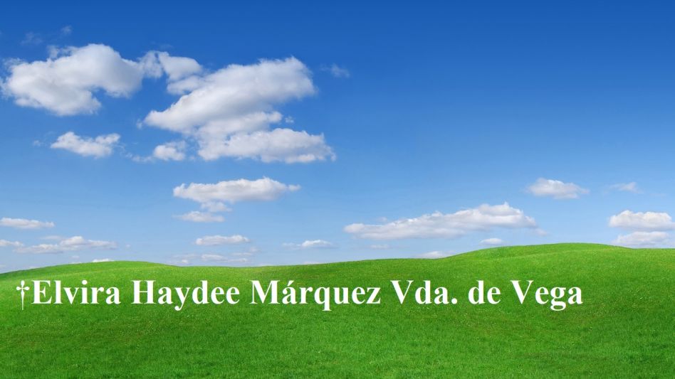 Fallecimiento: Elvira Haydee Márquez Vda. de Vega