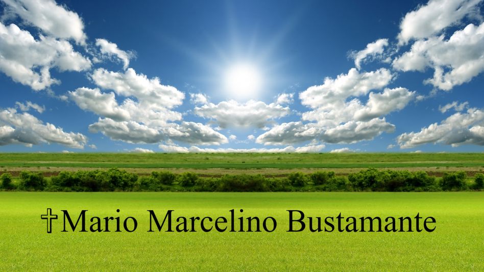 Fallecimiento: Mario Marcelino Bustamante